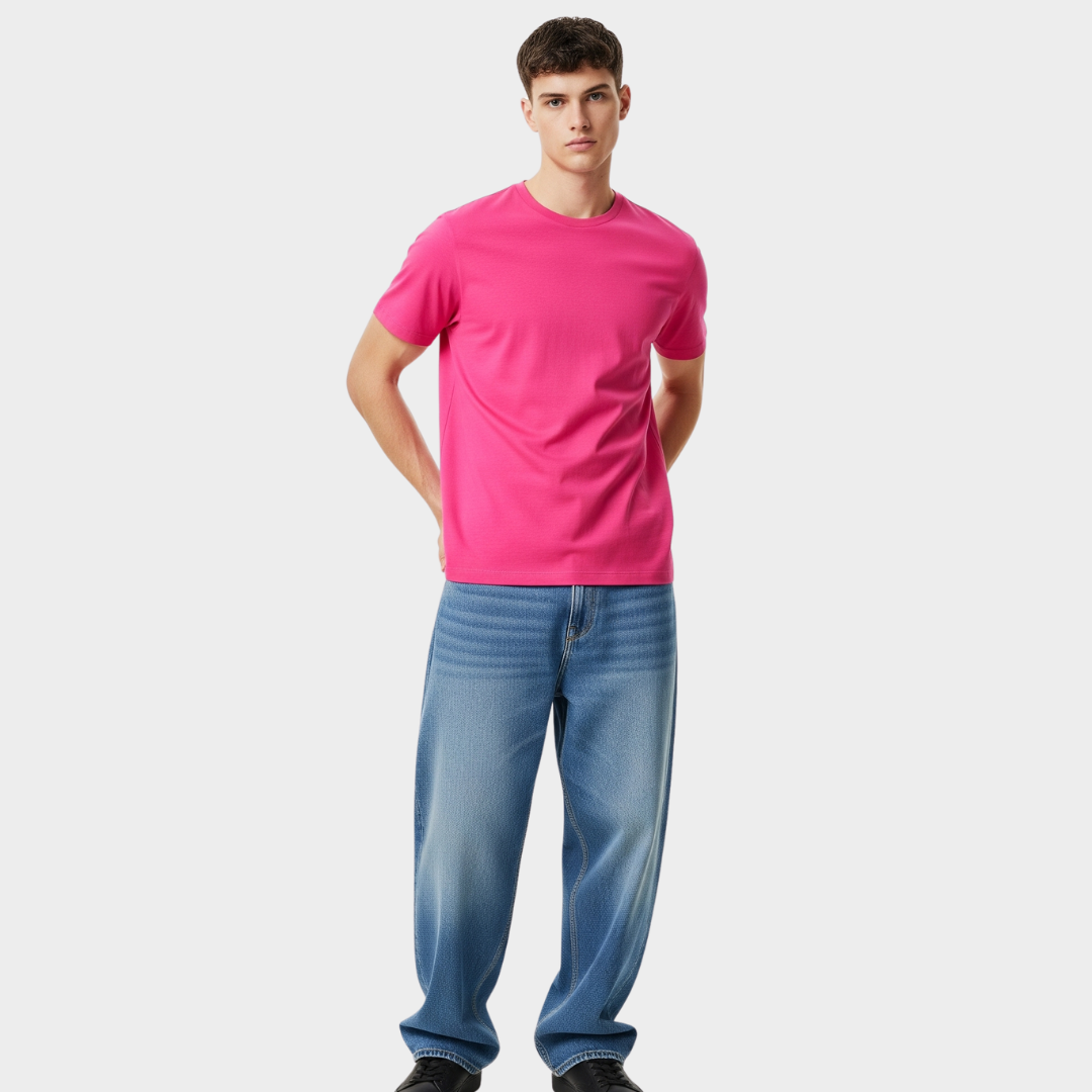 HOT PINK UNISEX PLAIN T-SHIRT – Hey Heart